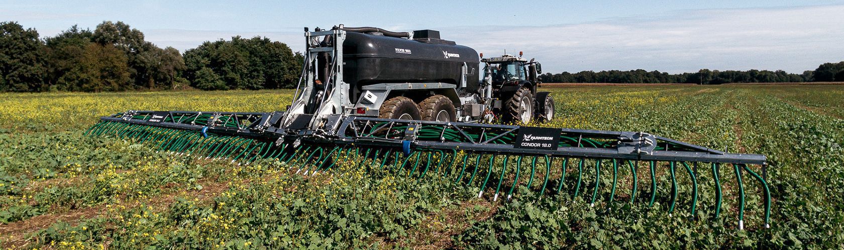 Tandem-Güllewagen - POLYCIS 1800 / 2000 - Farmtech d.o.o. - Vakuum / unter Druck / mit Steinpflug