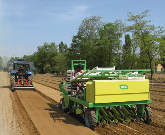 Salat-Pflanzmaschine - TRE series - HORTECH Srl - Kartoffel / Knoblauch ...