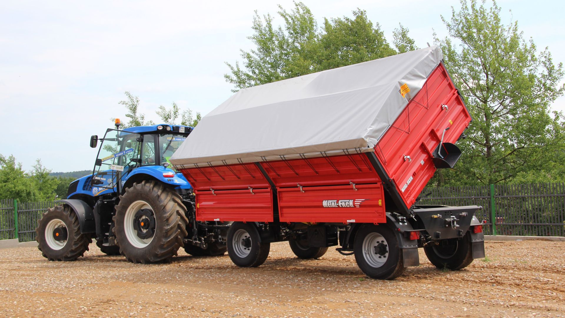 Anhänger mit Kipper - T739 - Metal-Fach Sp. z o.o. - 2-Achsen / für ...