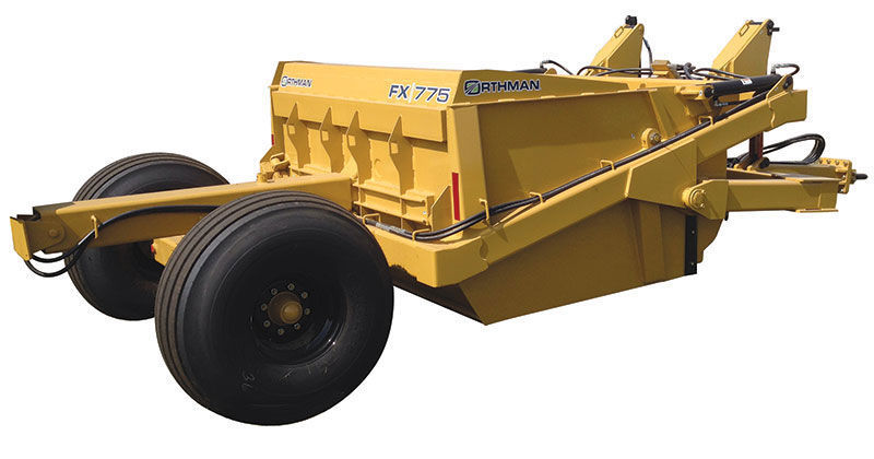 Auswerfer-Scraper - FX 775 - Orthman - für Schwereinsatz / hydraulisch