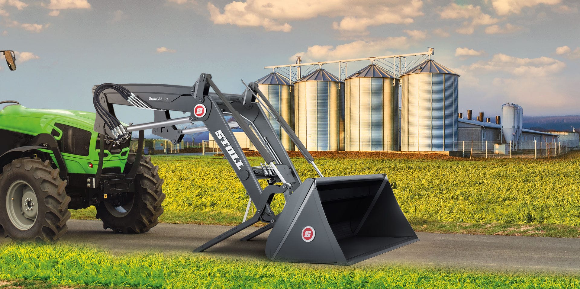Frontlader für Kompakttraktor - Solid Series - Wilhelm STOLL ...