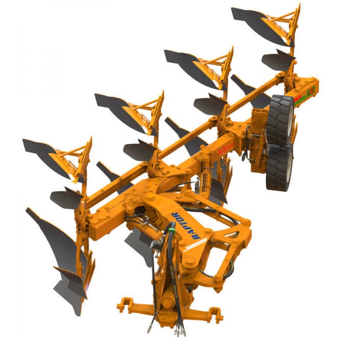 Pflug mit Tülle - RAPTOR - QRV - Moro Aratri - angebaut / 1 - 10 Zinken ...