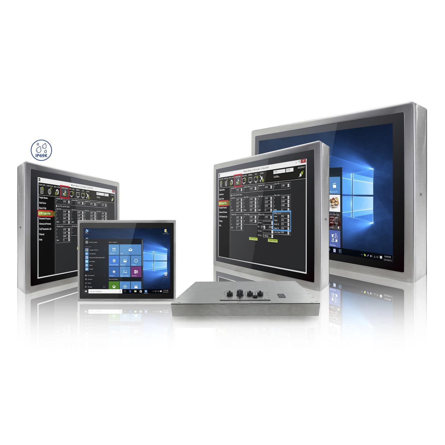 Monitor mit Touchscreen - IP69K Stainless PPC and Display - Winmate Inc ...
