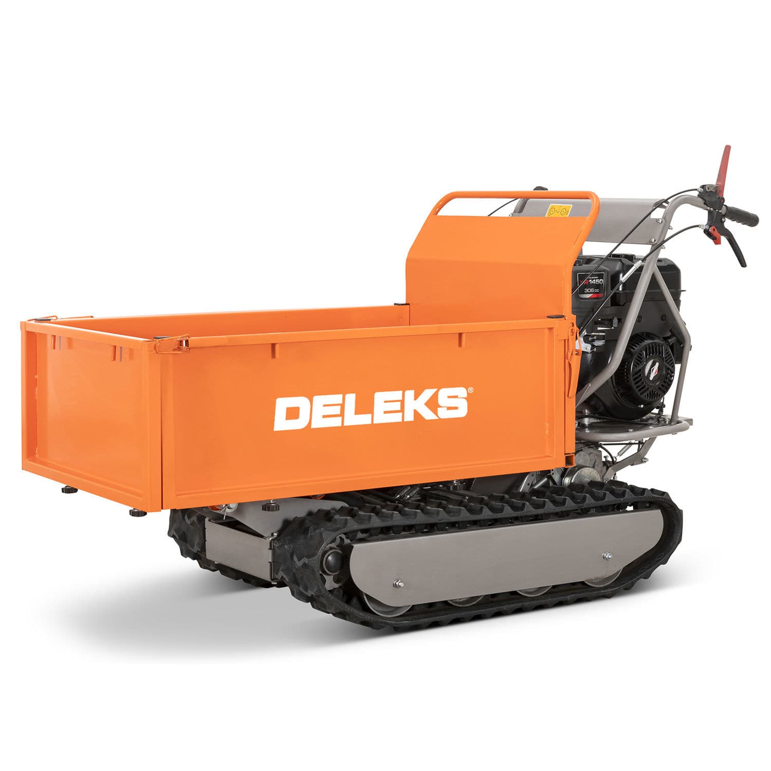 Mini-Dumper / mit Frontentladung - MD800-BSE - DELEKS SRL - auf Raupen / Benzin