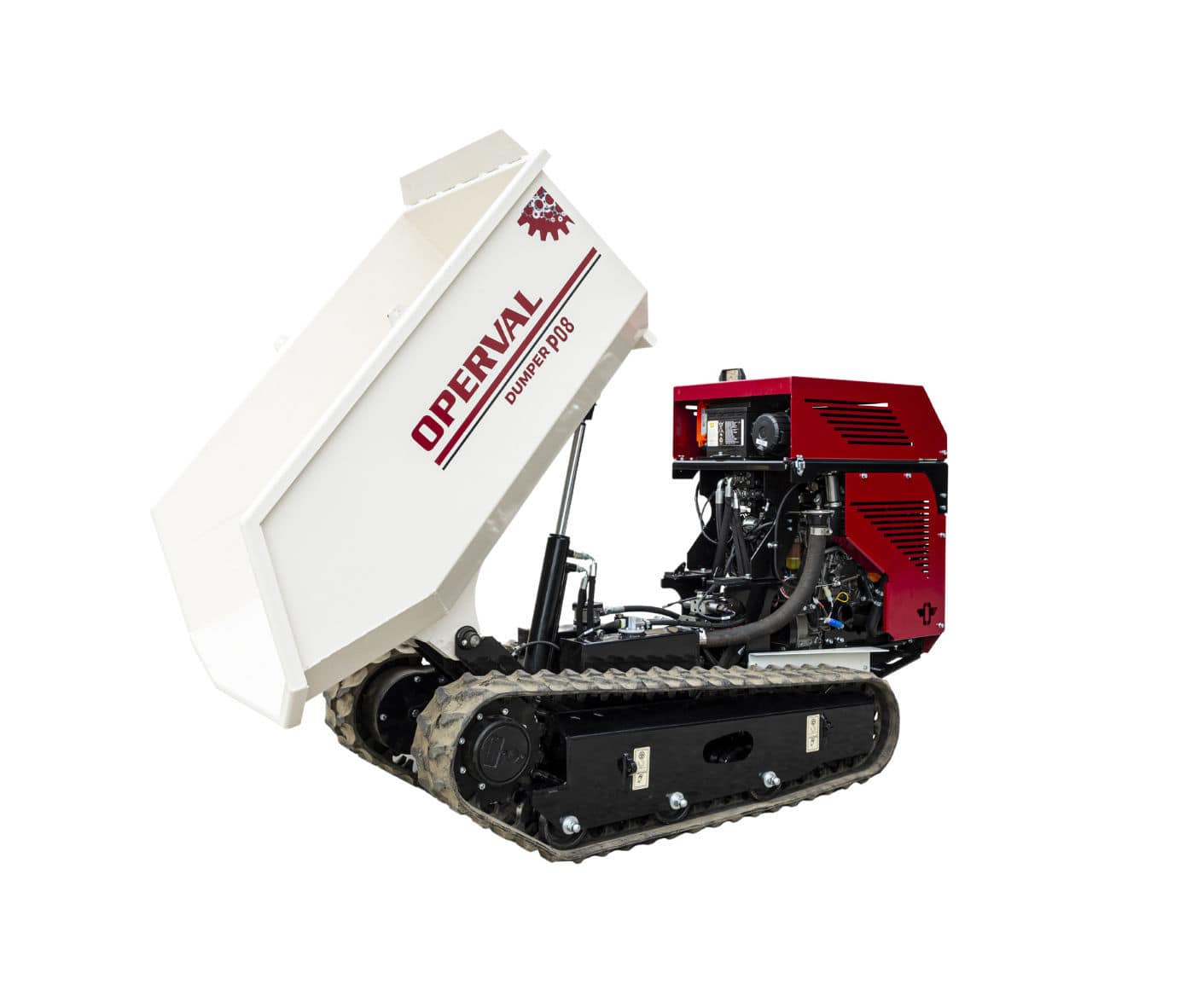 Mini-Dumper / mit Frontentladung - P08 - OPERVAL - auf Raupen / Diesel