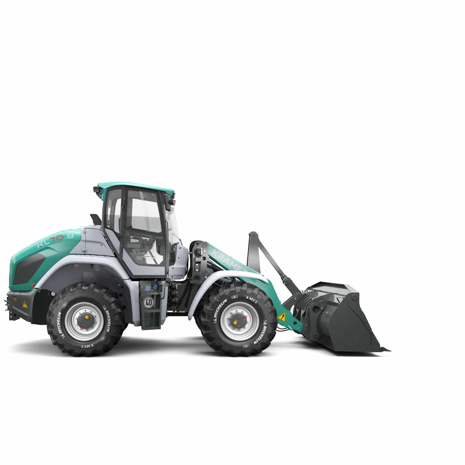 Cargadora con neumáticos - KL70.8 - Kramer-Werke GmbH - con cabina