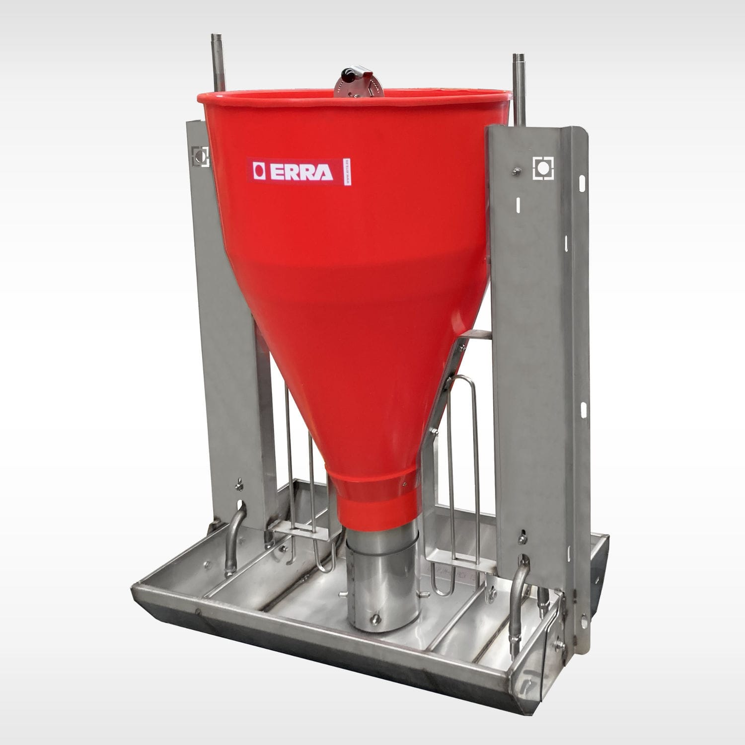 Tolva de alimentación para cerdos - E-480 - ERRA TECNI-RAM S.L. - de acero inoxidable / con ...