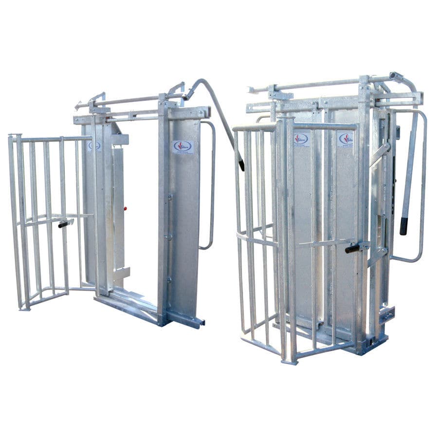 Puerta de contención para bovinos - OPCPC4000 - SATENE SAS - de sujeción manual