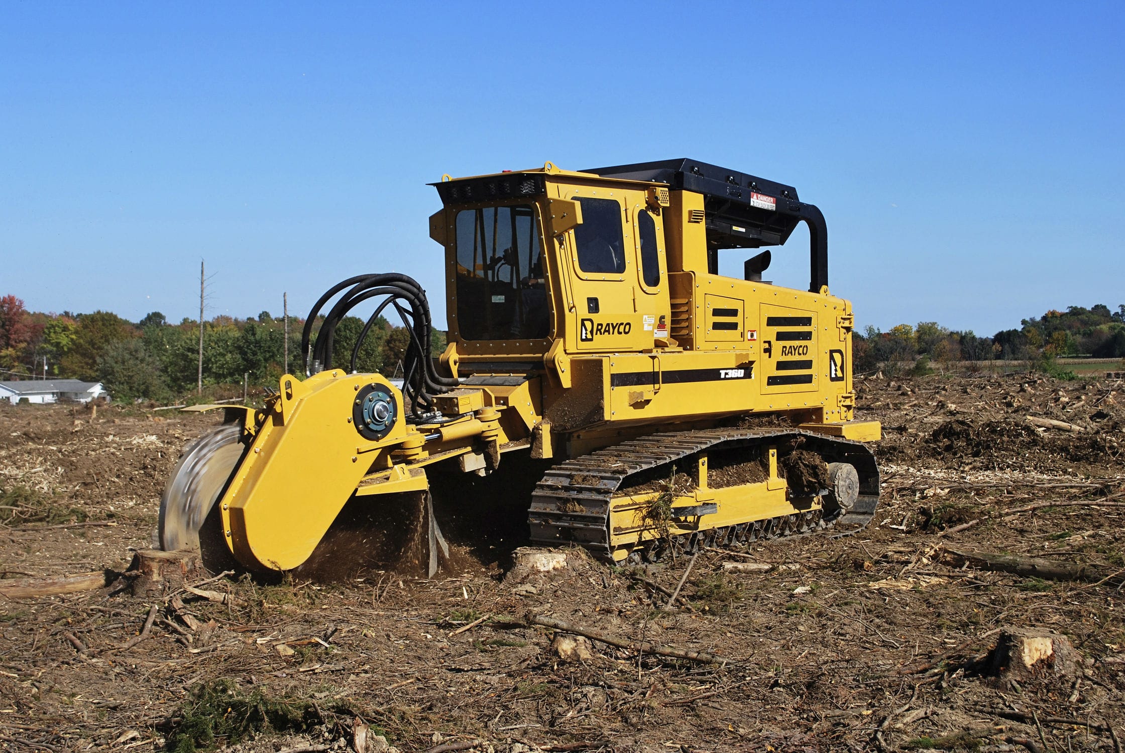 Destoconador montado en tractor - T360 - Rayco - con orugas
