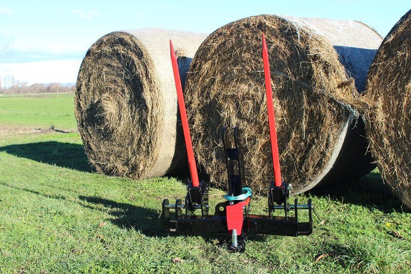 Garra agrícola para balas - 3PLDH/BF - Rata Equipment - 2 horquillas