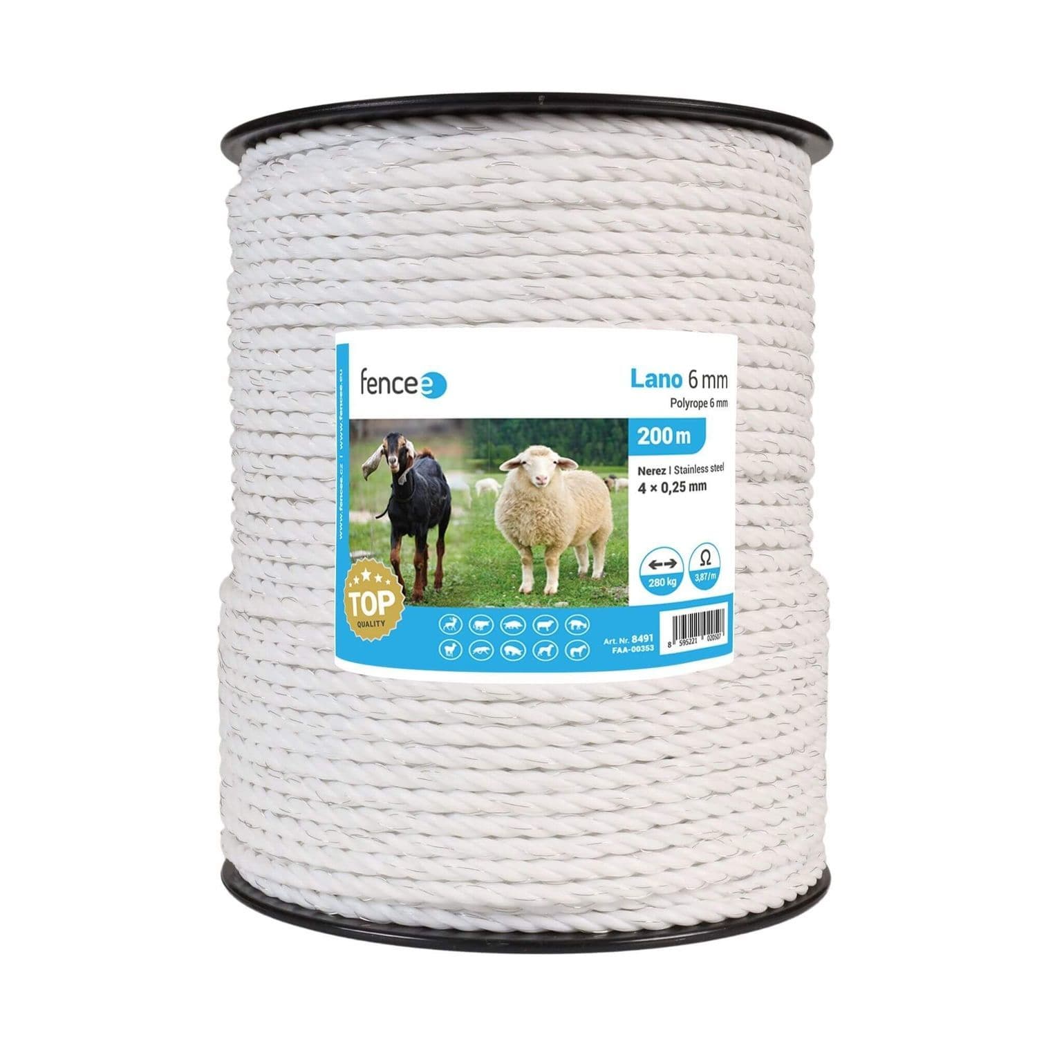 Cordón - 8491 - VNT ELECTRONICS S.R.O. - de acero / para cercado de ...