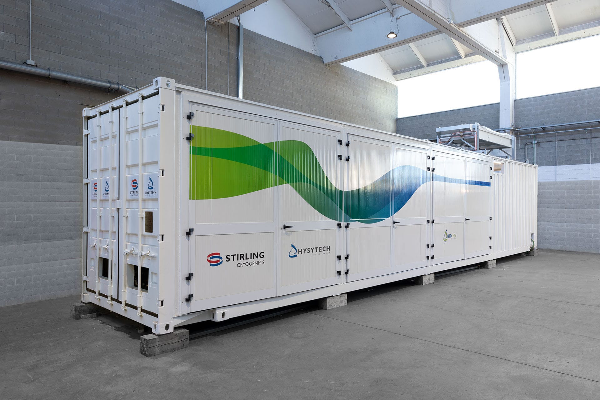 Central eléctrica de biometano - Bio-LNG - HYSYTECH SRL - en contenedor ...
