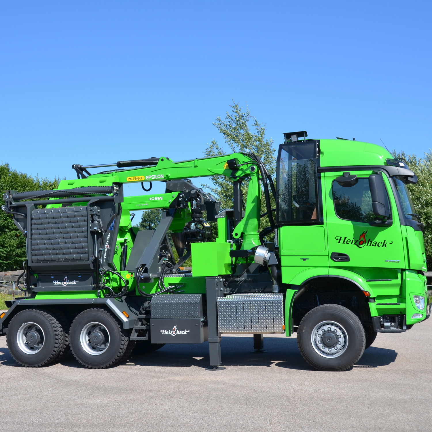 Trituradora de ramas montada sobre camión - HM 14-860 KL - HEIZOHACK ...