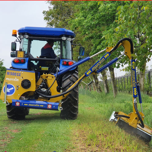 Desbrozadora hidráulica montada en tractor - M500SX - M580SX - MAROLIN DECESPUGLIATRICI ...