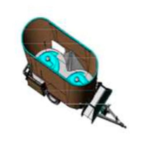 Remolque remolcado - TMR 16 - Agrichampion srl - de 1 eje / agrícola