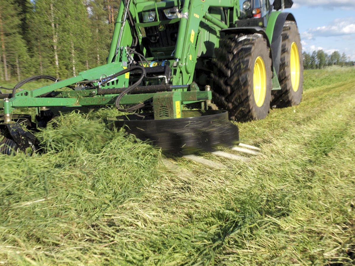 Andaineur rotatif - WR500 - AGRONIC OY - à dépose centrale / bi-rotor