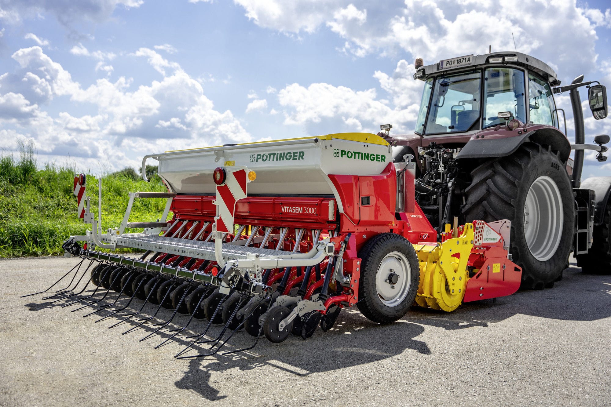 Semoir en ligne mécanique - VITASEM series - PÖTTINGER Landtechnik GmbH - monté sur tracteur ...