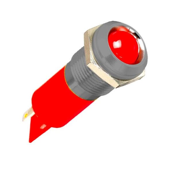 Témoin lumineux LED - Q16P1GXXR220E - APEM GmbH - rouge / fixe / avec câble