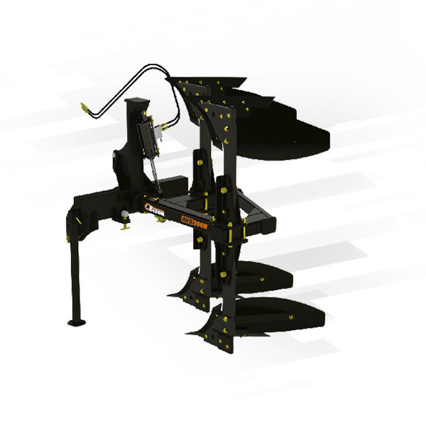 Charrue à versoir - AVB-200H - Bison - portée / réversible / à réglage ...