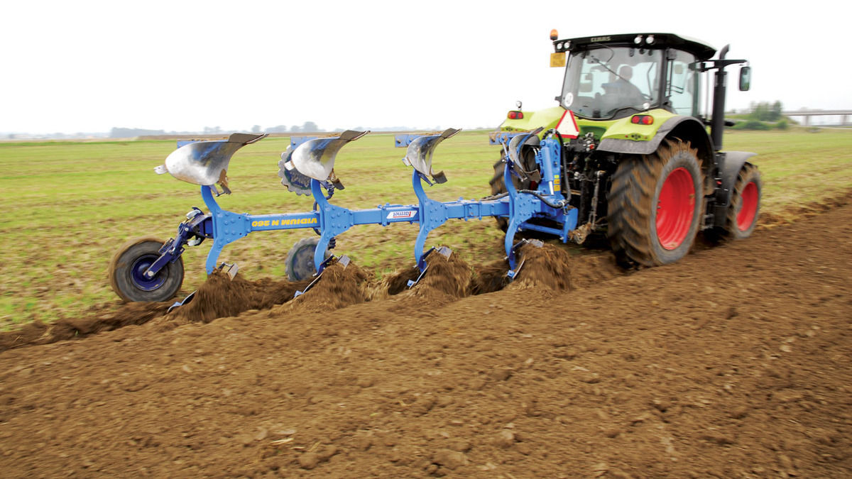 Charrue portée / 4 corps / avec roue de contrôle / réversible - Vidium ...