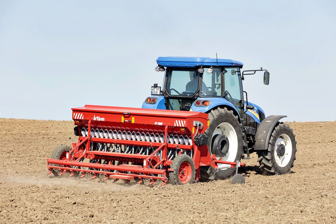Semoir en ligne mécanique - Irtem Agrimachines - monté sur tracteur / à ...