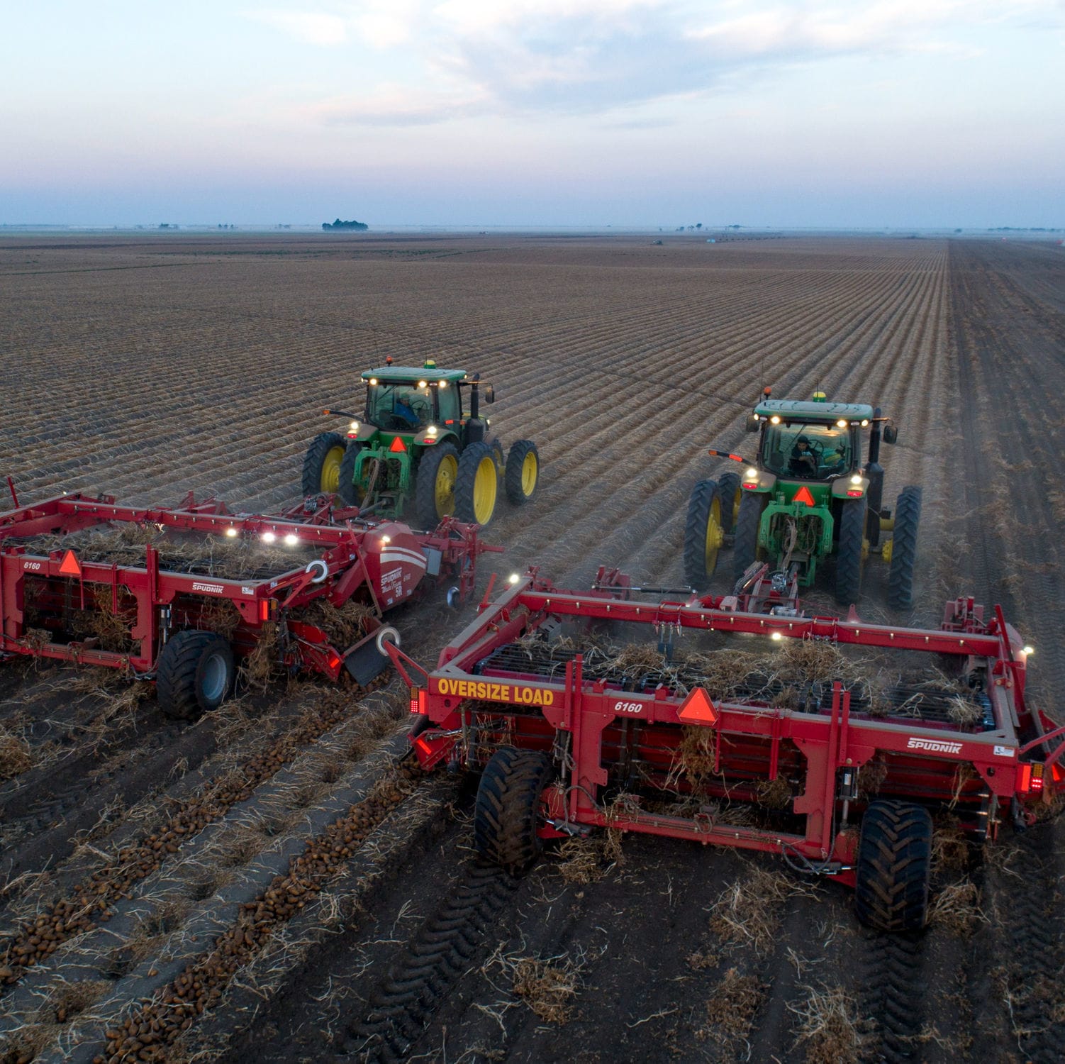 Faucheuse andaineuse traînée - 6160 - Spudnik Equipment Company LLC