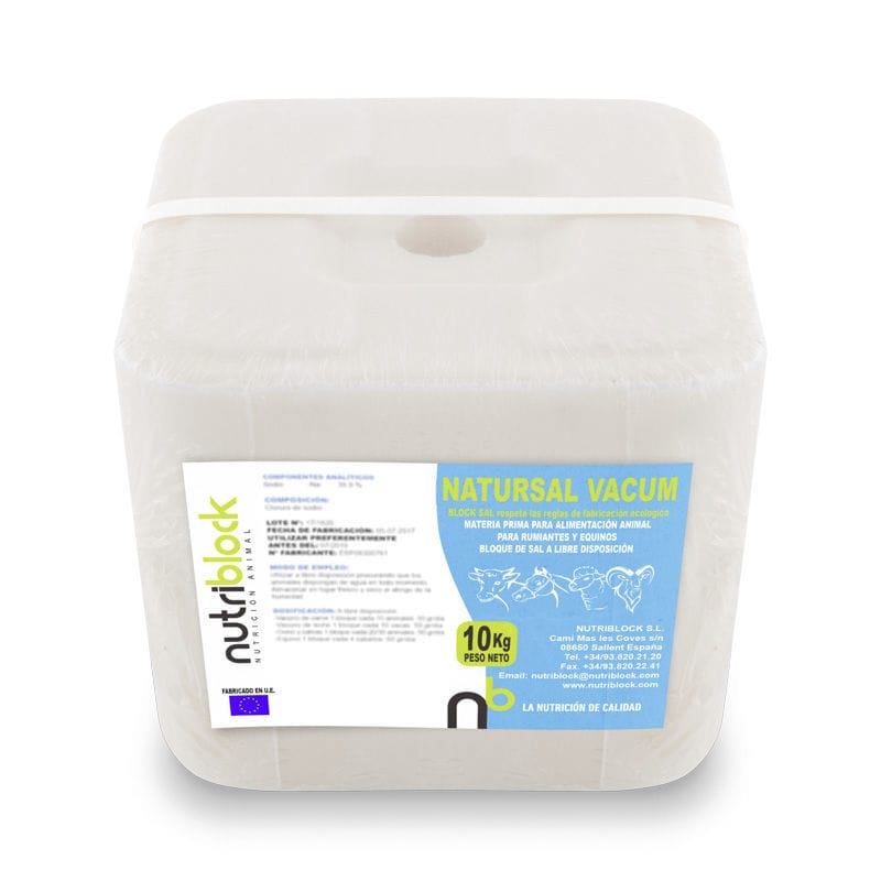 Pierre à lécher pour bovins - NATURSAL PURE VACCUM - NUTRIBLOCK - pour caprins / pour ovins ...