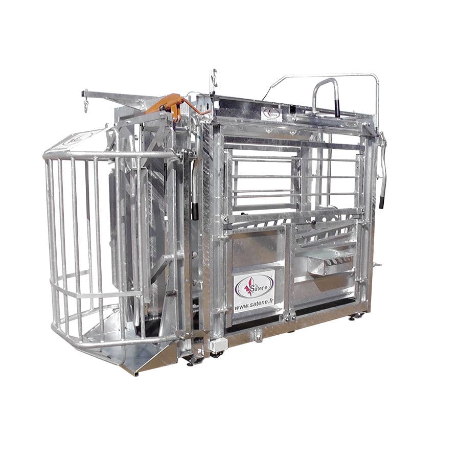 Cage de contention pour bovins - CCF 3500 - SATENE SAS - avec pesée ...