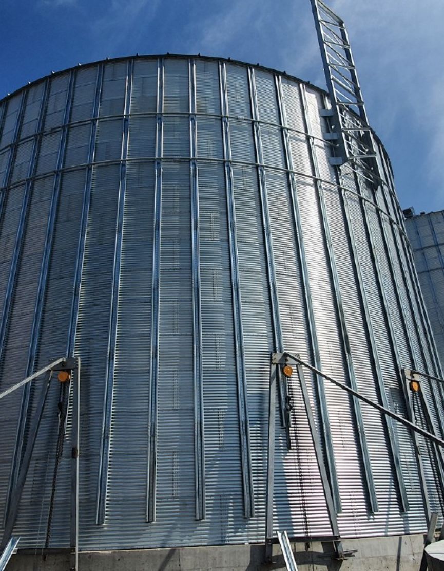 Silo pour céréales - Tout Pour Le Grain - en métal / rond