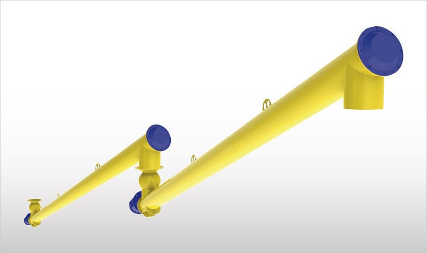 Convoyeur à vis - THF-TCF - SAVECO - tubulaire / incliné