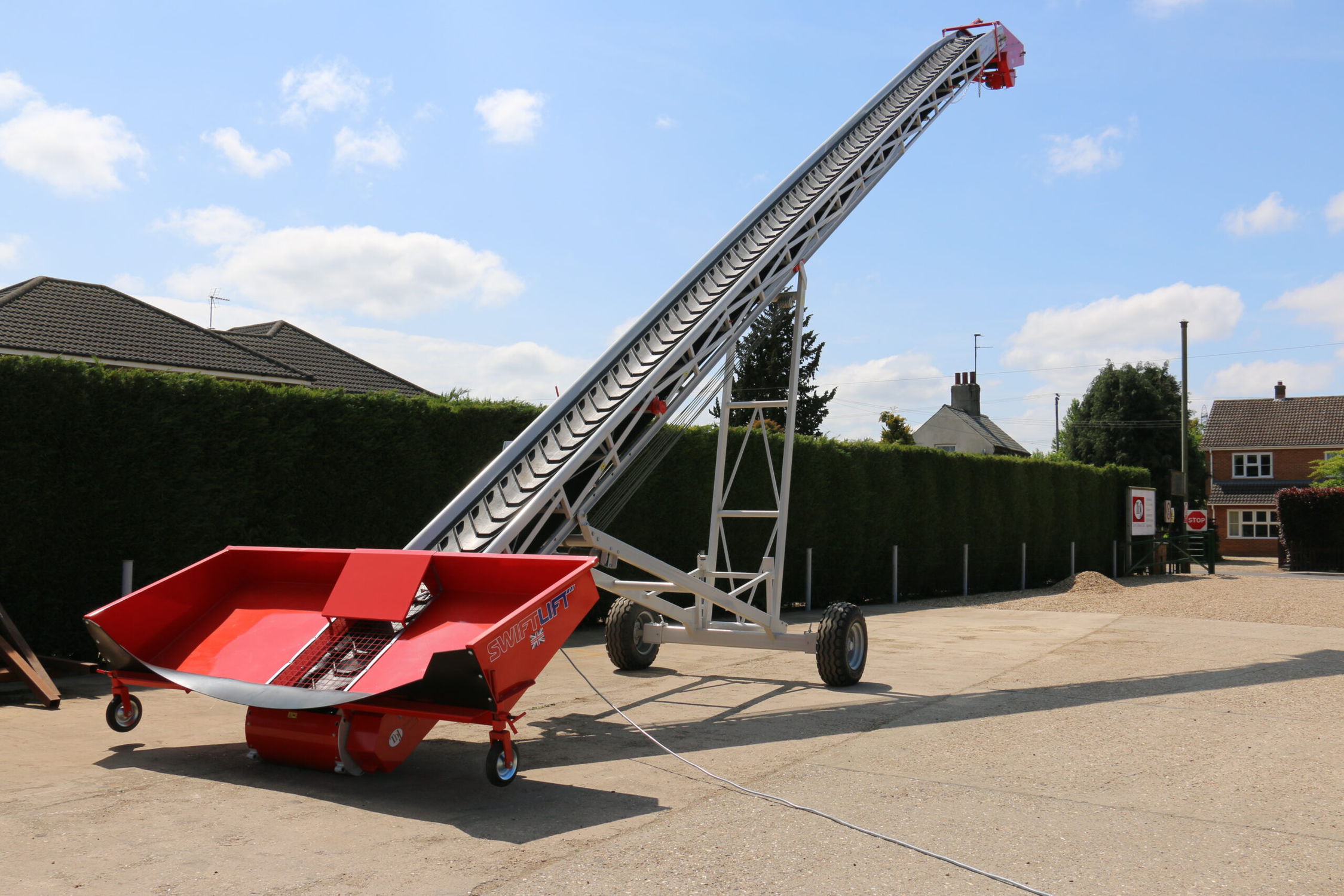 Convoyeur à bande - EURO - Tong Engineering - mobile / incliné