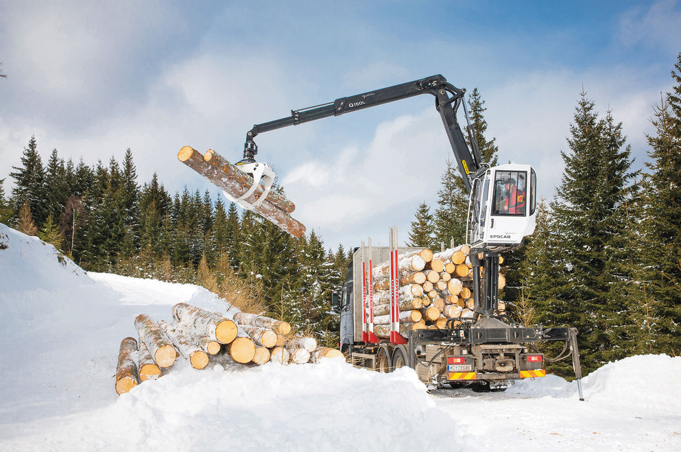 Grue forestière montée sur camion - Q Series - EPSILON Kran GmbH - à ...