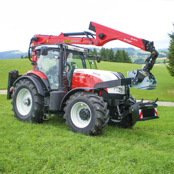 Grue forestière montée sur tracteur - M Series - EPSILON Kran GmbH - à ...