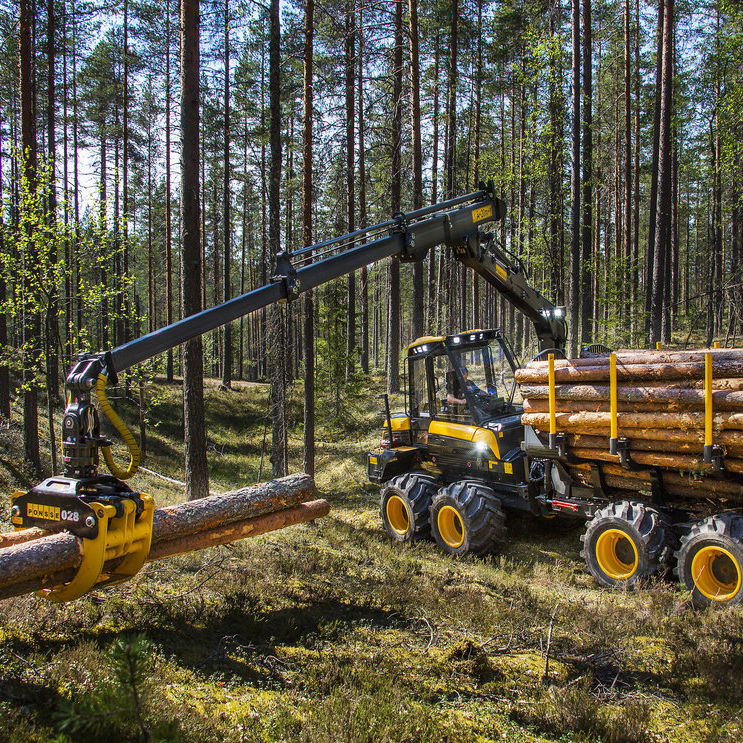 Grue forestière pour porteur forestier - K70+ - Ponsse AB - à flèche ...