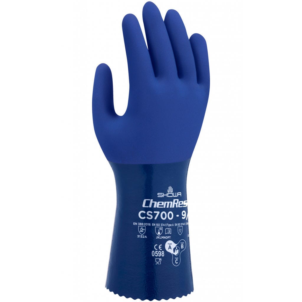 Gant de travail - CS700 - Showa - de protection chimique / antidérapant ...