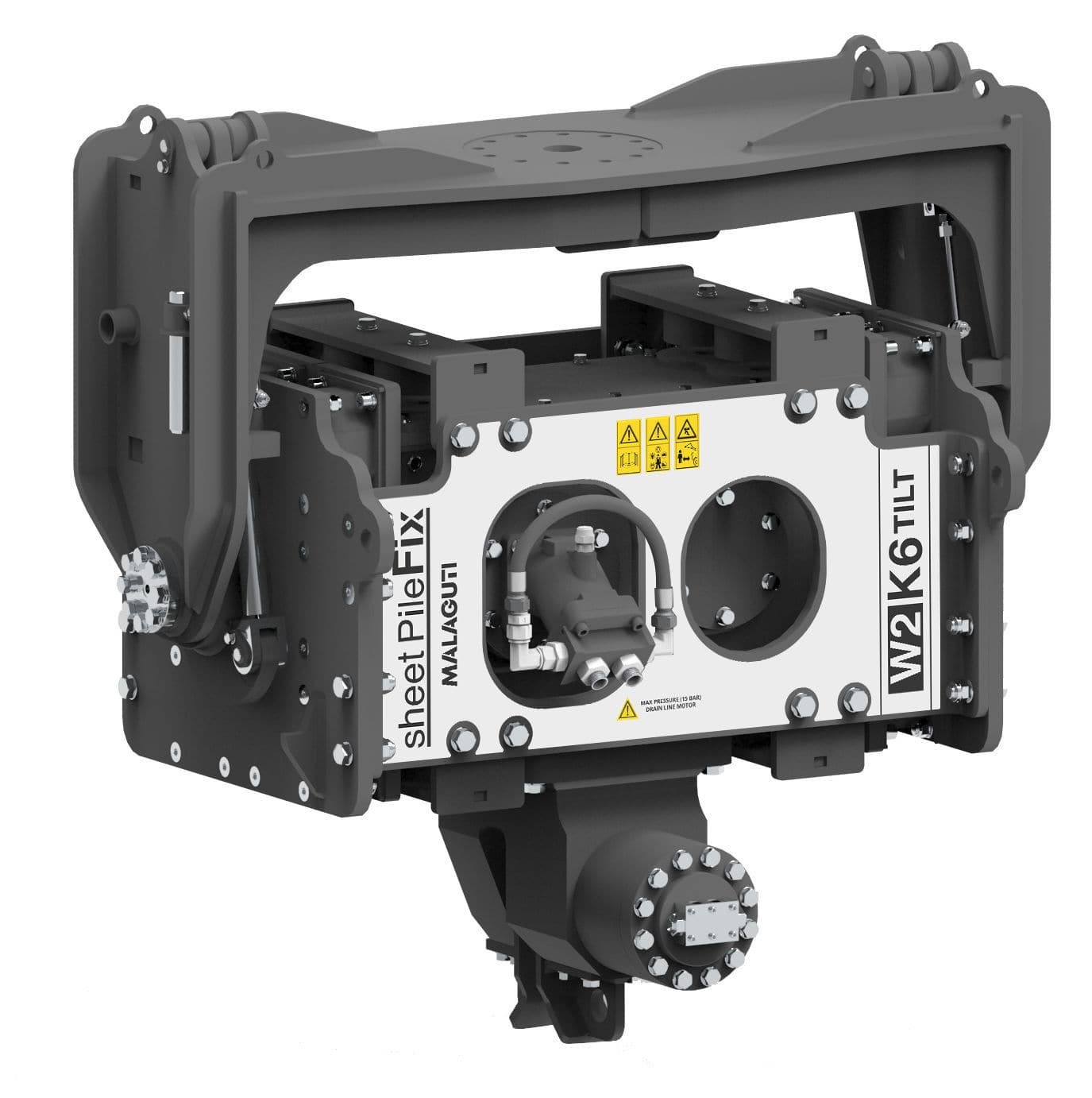 Enfonce-pieux hydraulique - SHEET PILE FIX - malaguti srl