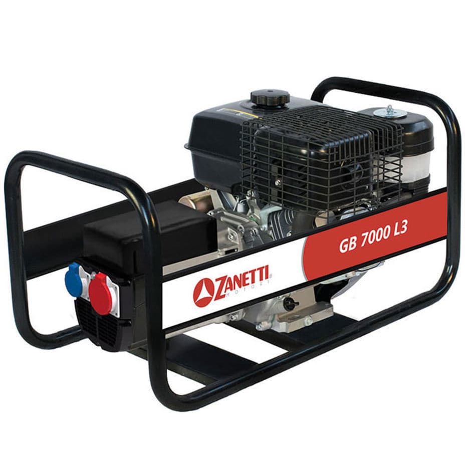 Groupe électrogène à essence - GB 7000 L3 - Zanetti Motori - triphasé / monophasé / portable