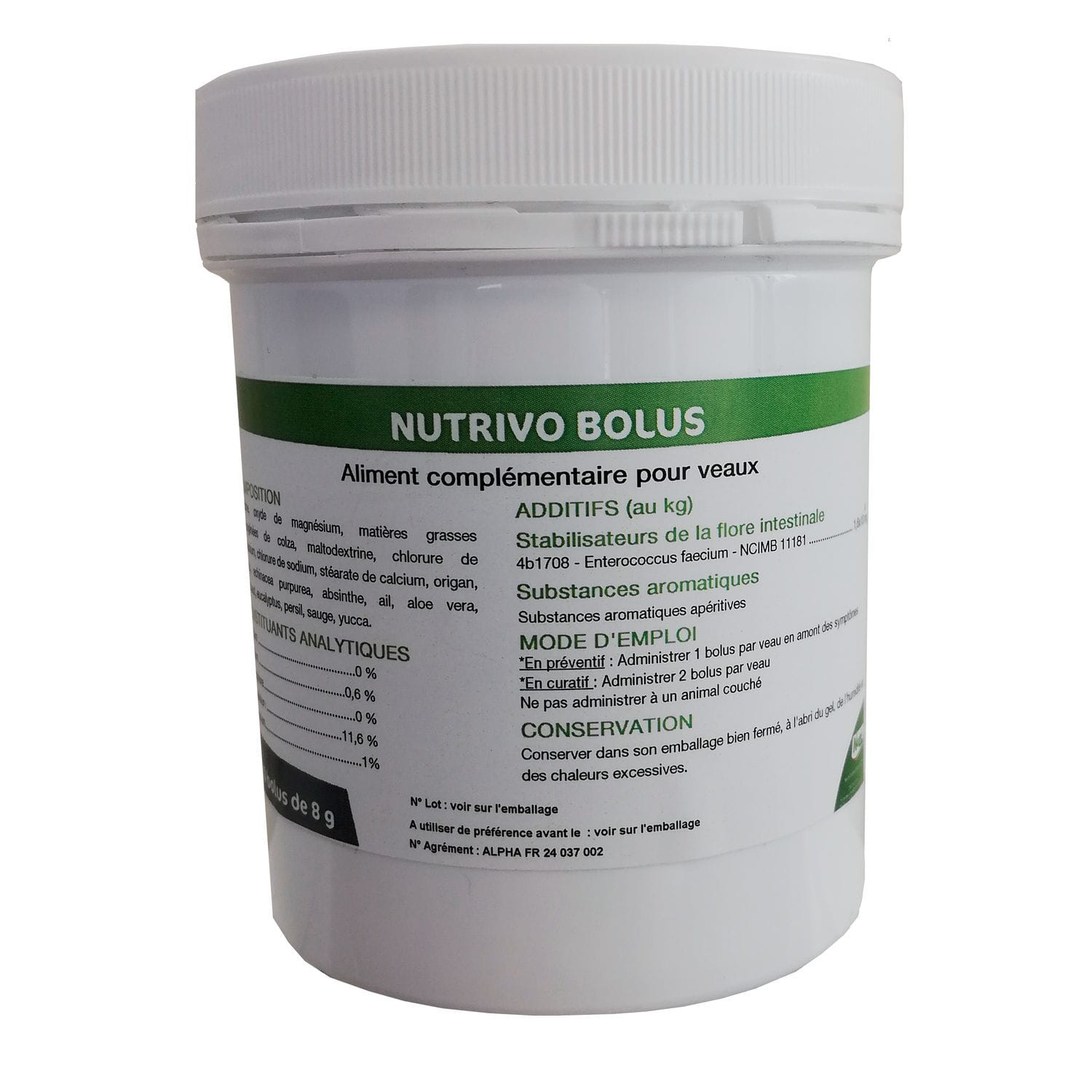 Complément alimentaire pour animaux - NUTRIVO - NUTRI-CONCEPT - pour veaux / bolus / pour digestion