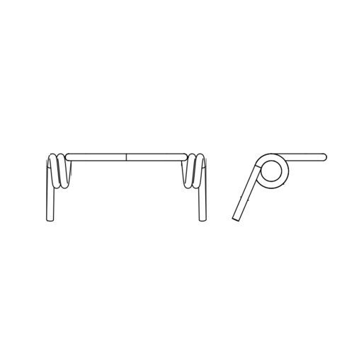 Ressort double torsion - EXP 01 - Grange et Walter - spiralé / en acier ...