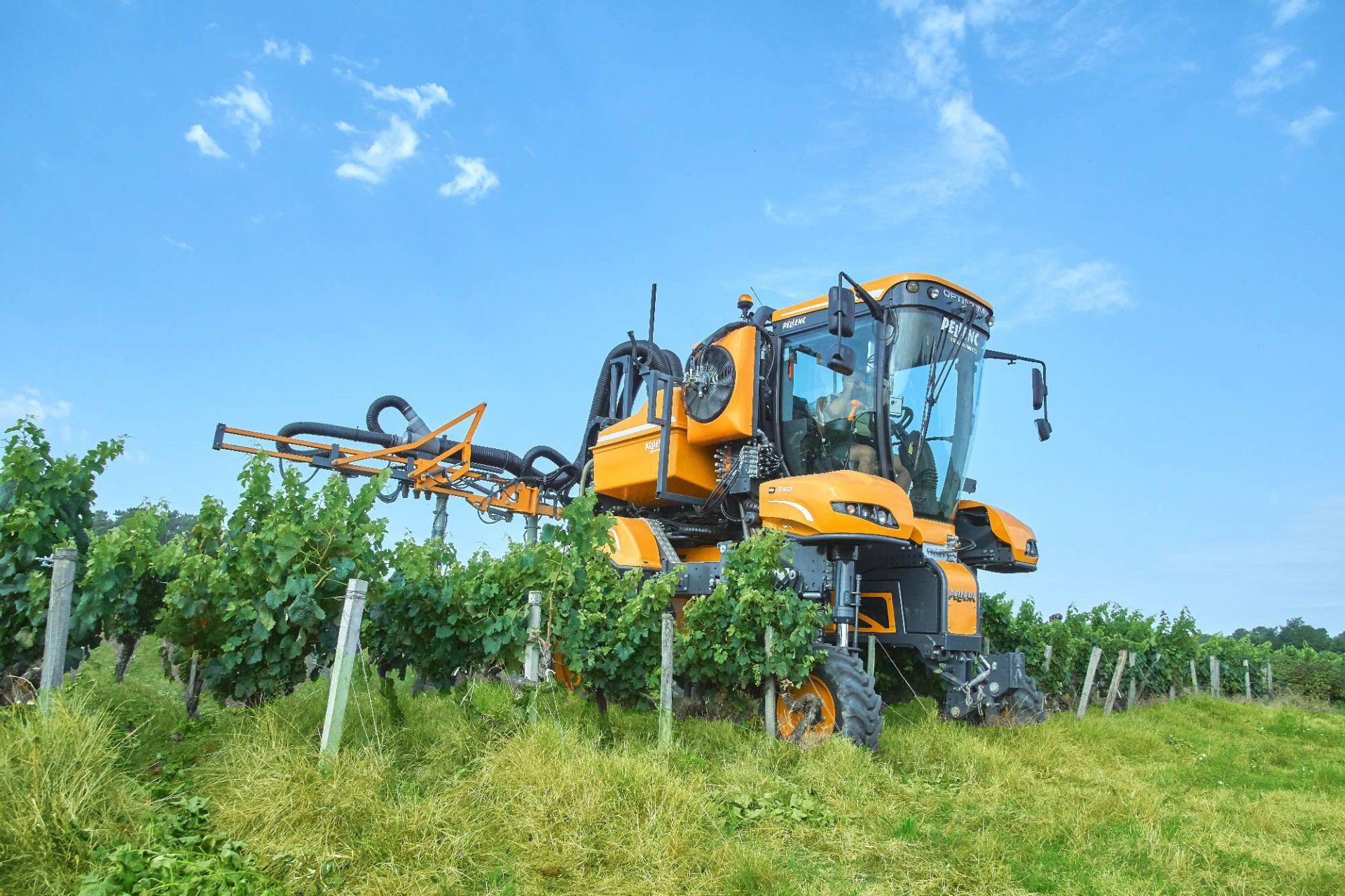 Straddle tractor - OPTIMUM 340 - Pellenc - vineyard