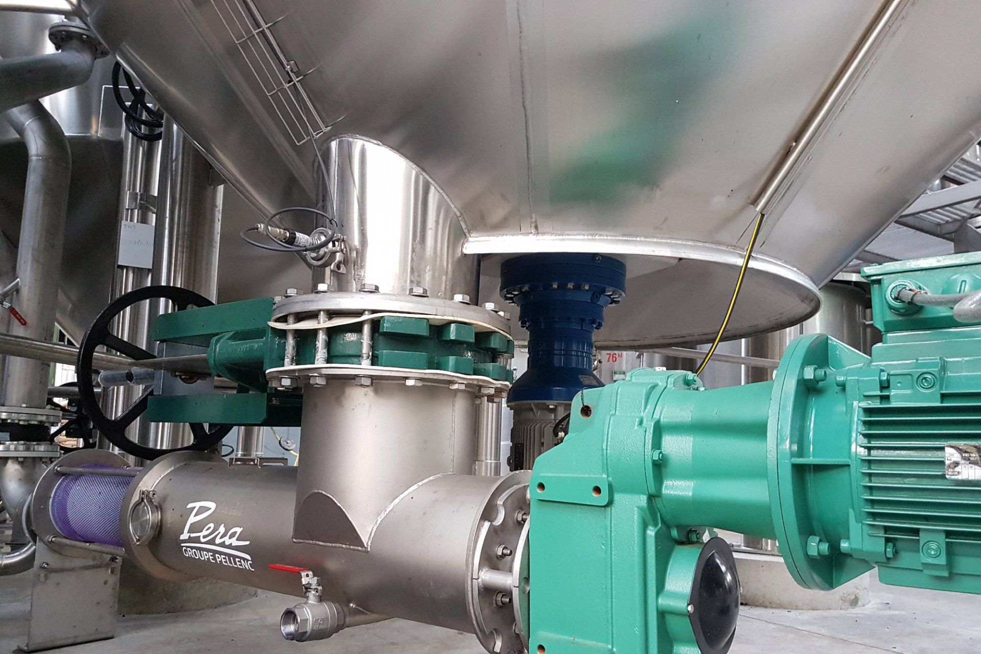 Grapes transfer pump - Pellenc - impeller / rotary vane