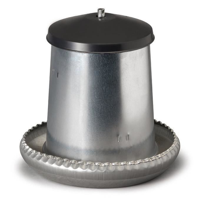 Poultry hopper feeder - 125 - River Systems - galvanized steel / multi ...