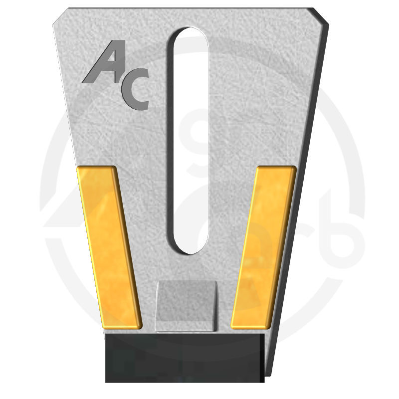 Packer roller scraper - GAM0040 - AGRICARB s.a.s - compatible for Amazone