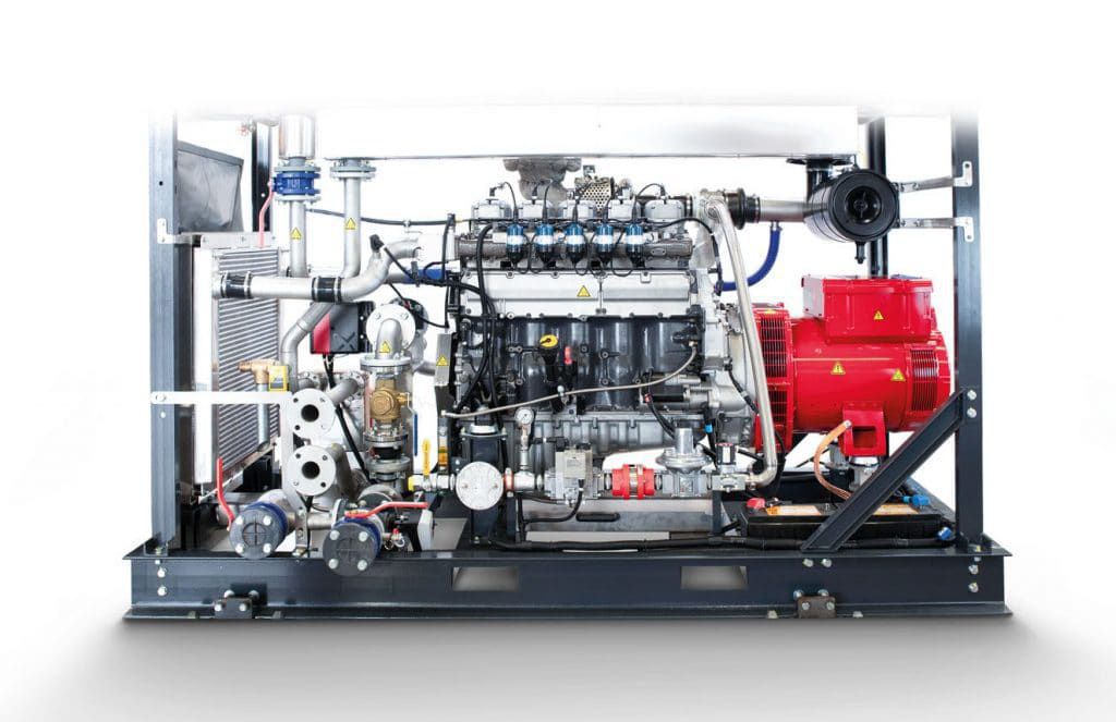 Biogas generator set - BGA095 - agriKomp GmbH - stationary / air-cooled ...