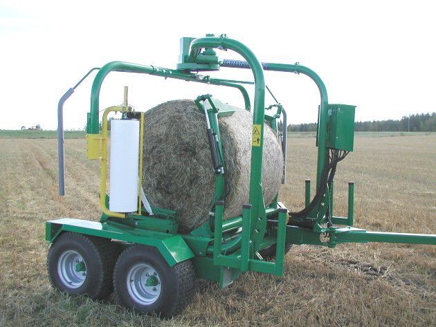 In-line bale wrapper - 1022,1025 - AGRONIC OY - round / automatic / trailed