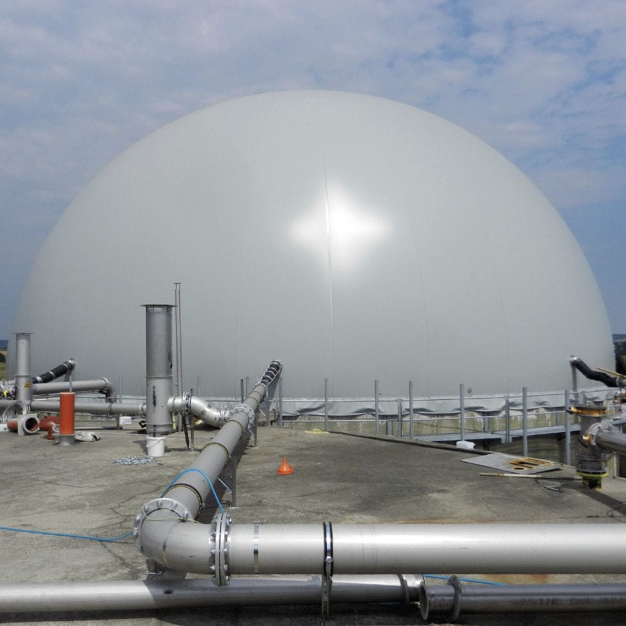 Storage tank - AGROTEL GmbH - biogas / plastic / stainless steel