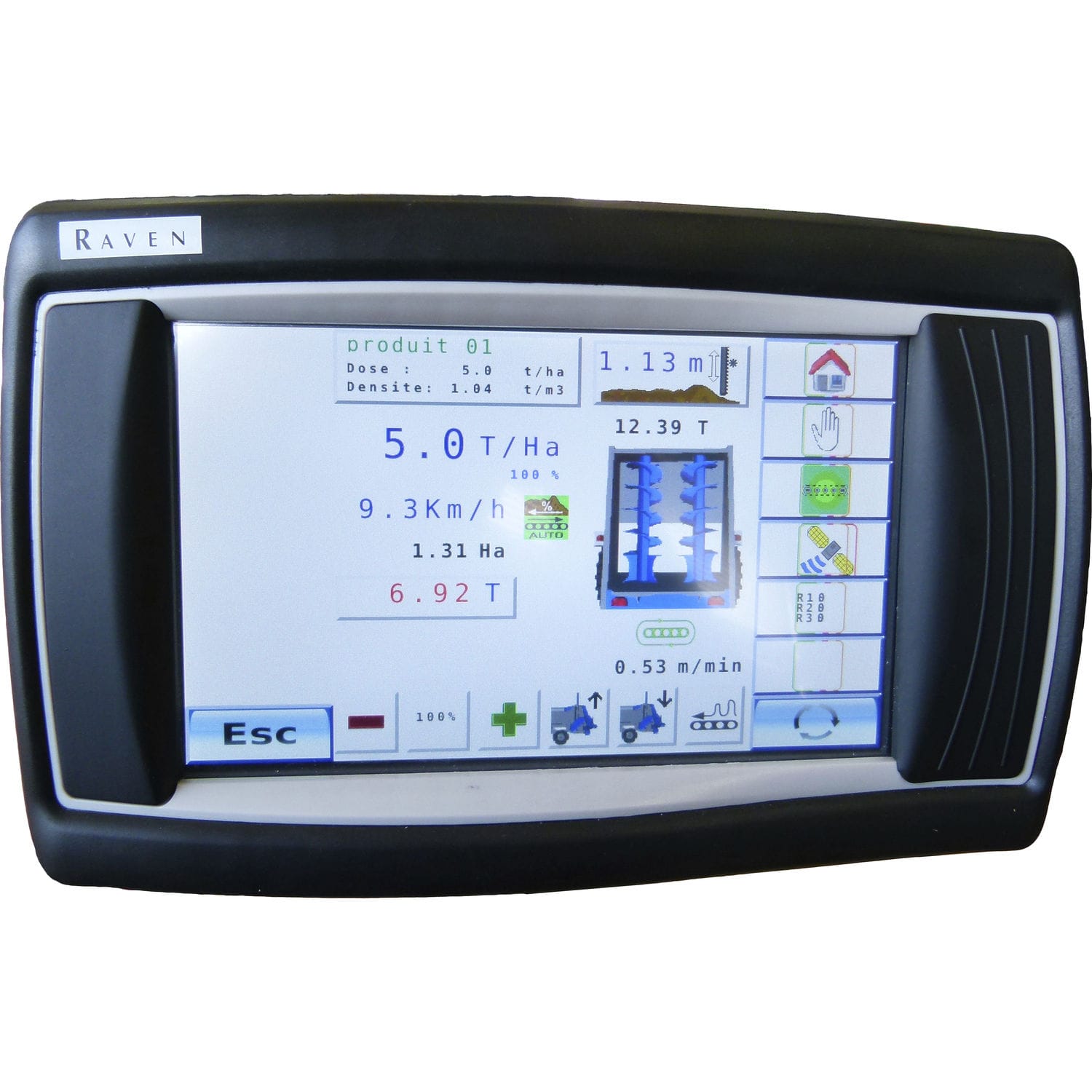 Crop input controller with screen - Isospread - AGROTRONIX S.A ...