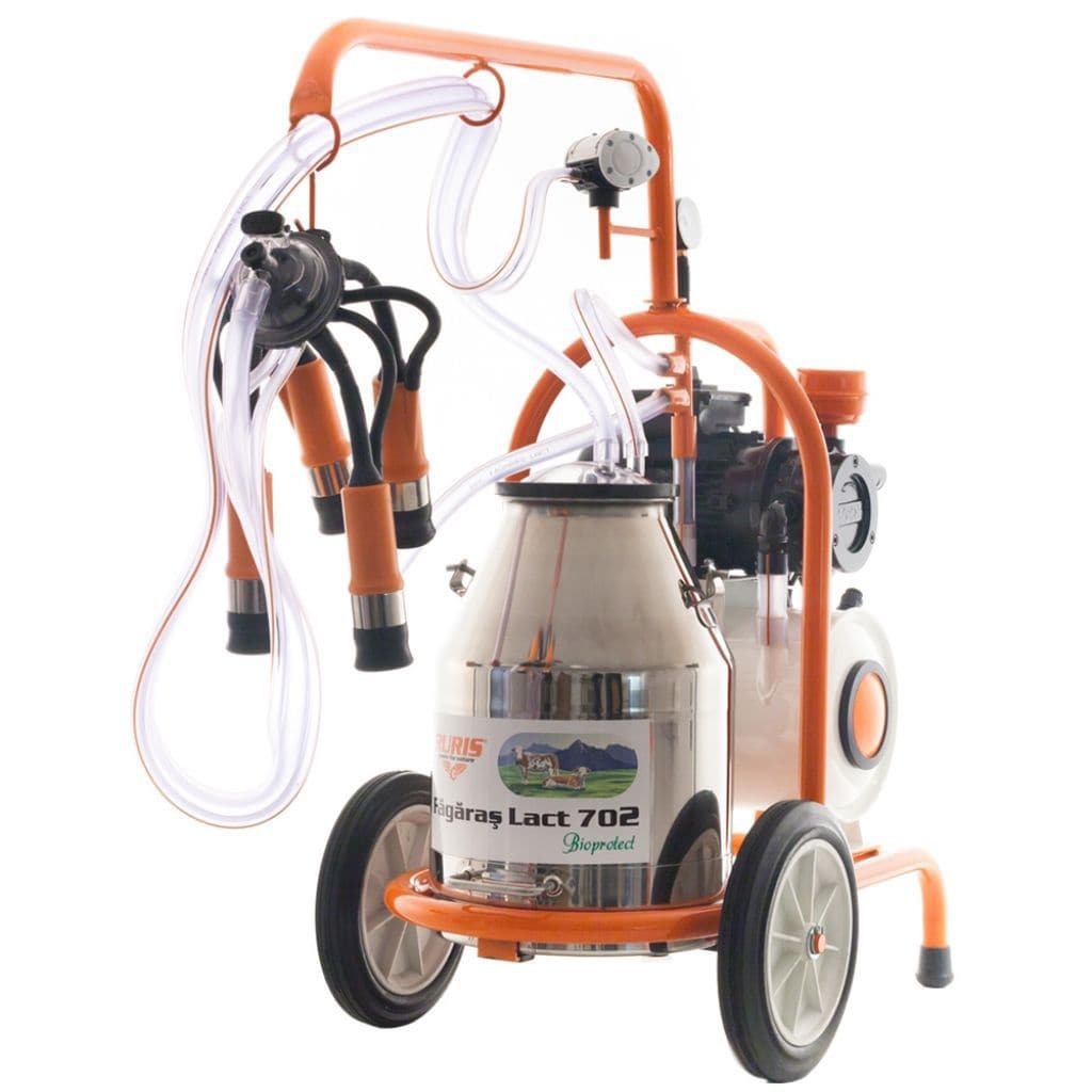 Cow milking machine - FĂGĂRAŞ LACT 702 - SC Ruris Impex - electric / mobile