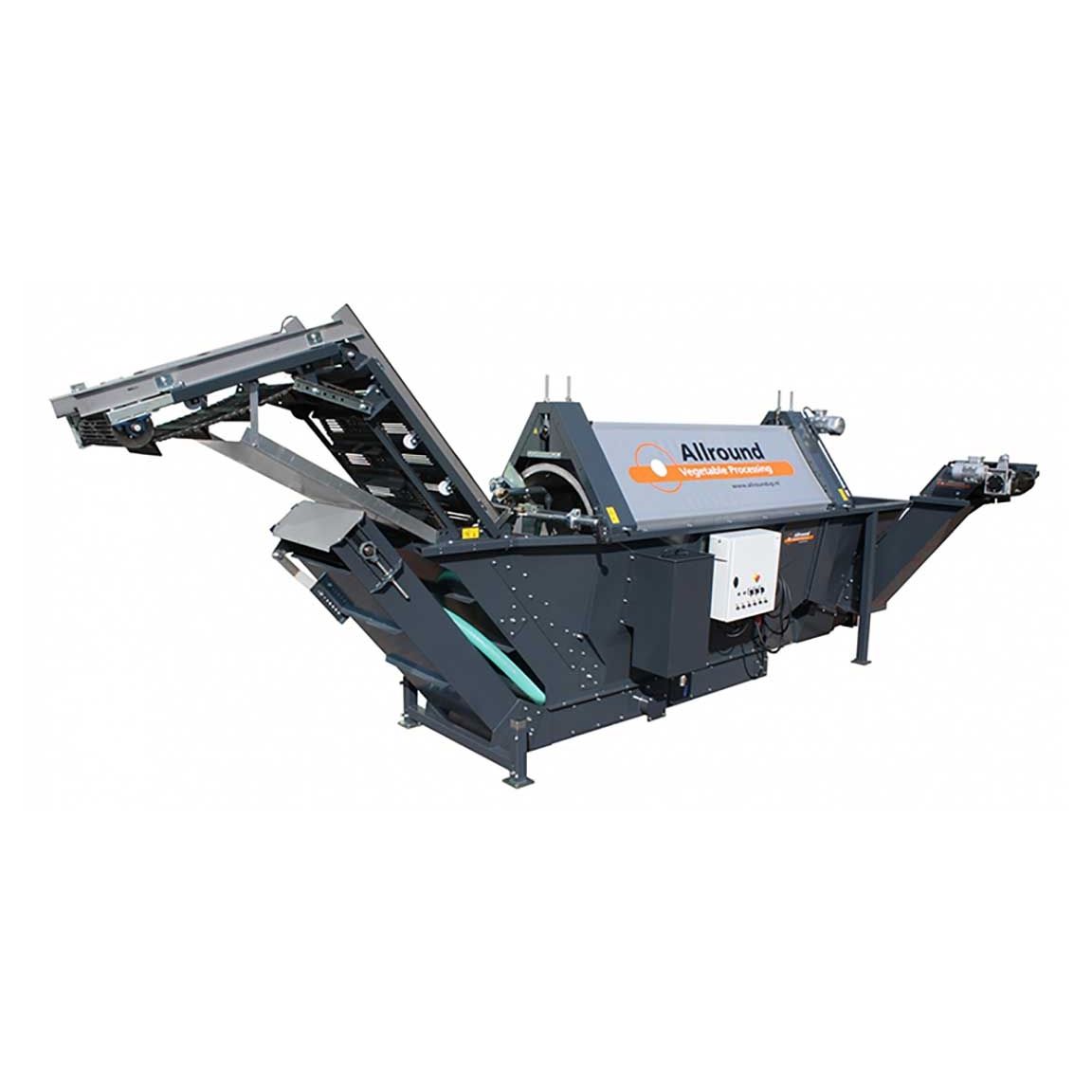 Potato crop cleaning machine - PDK 300 - Allround Vegetable Processing B.V. - rotary drum / drum