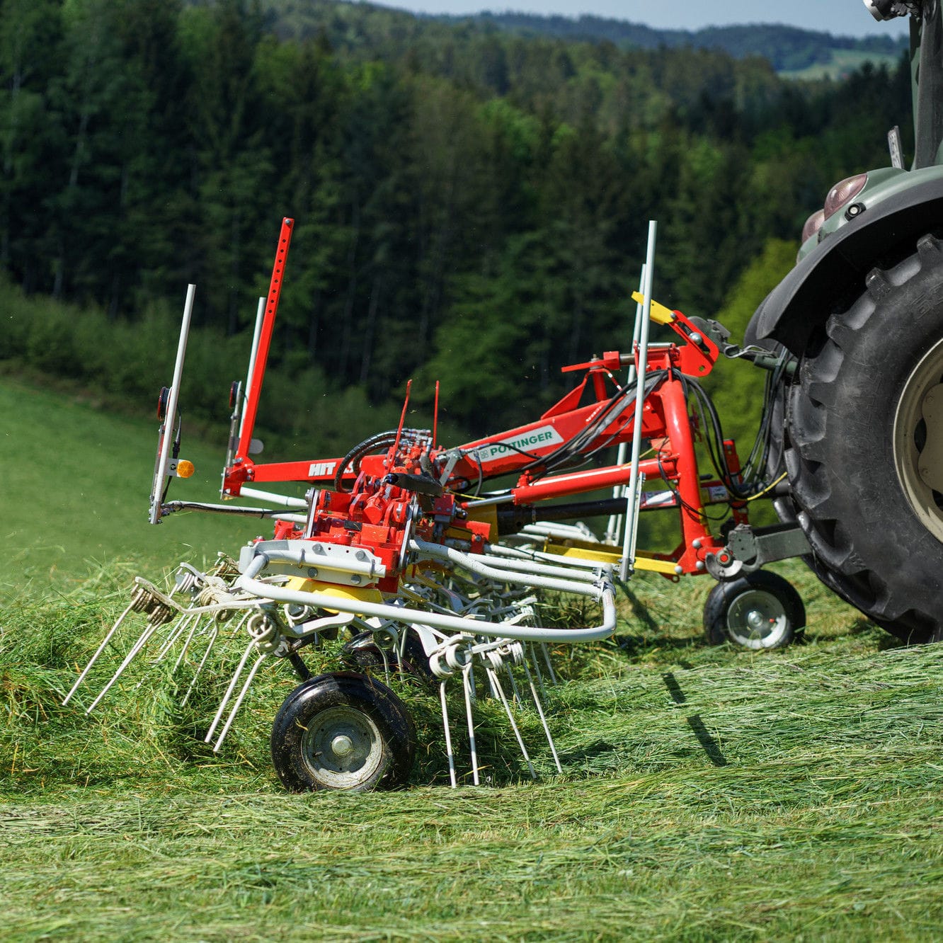 Mounted tedder - HIT series - PÖTTINGER Landtechnik GmbH - with gauge ...